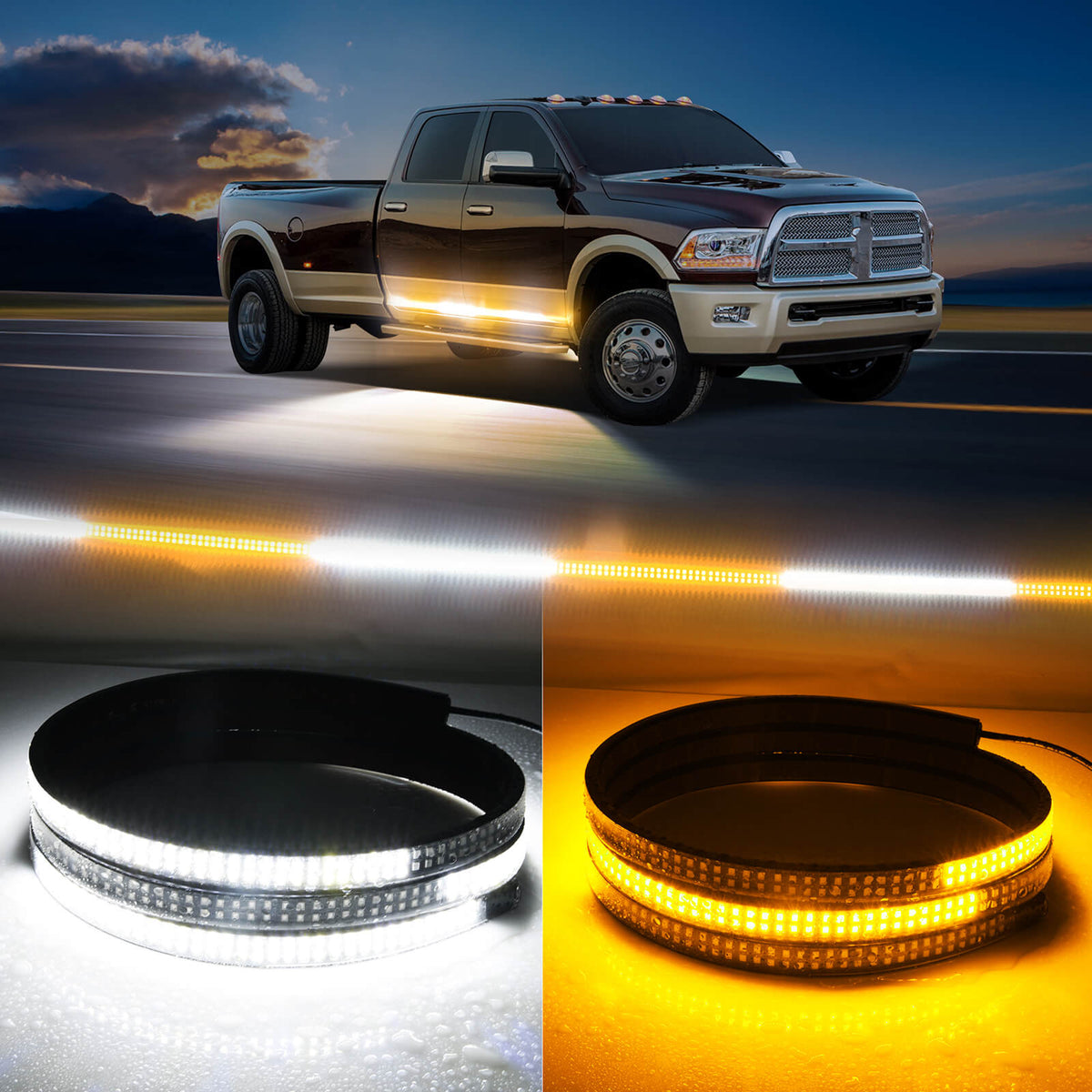 2PCS 70″ Running Board Lights Bar MICTUNING, 1152 LEDs Safety Warning ...