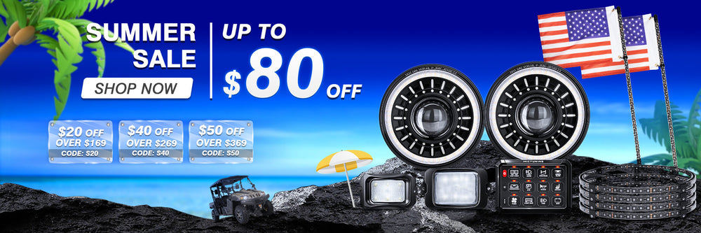 MICTUNING INC RGBW Rock Light ,LED Light Bar ,Auto Accessories,Online