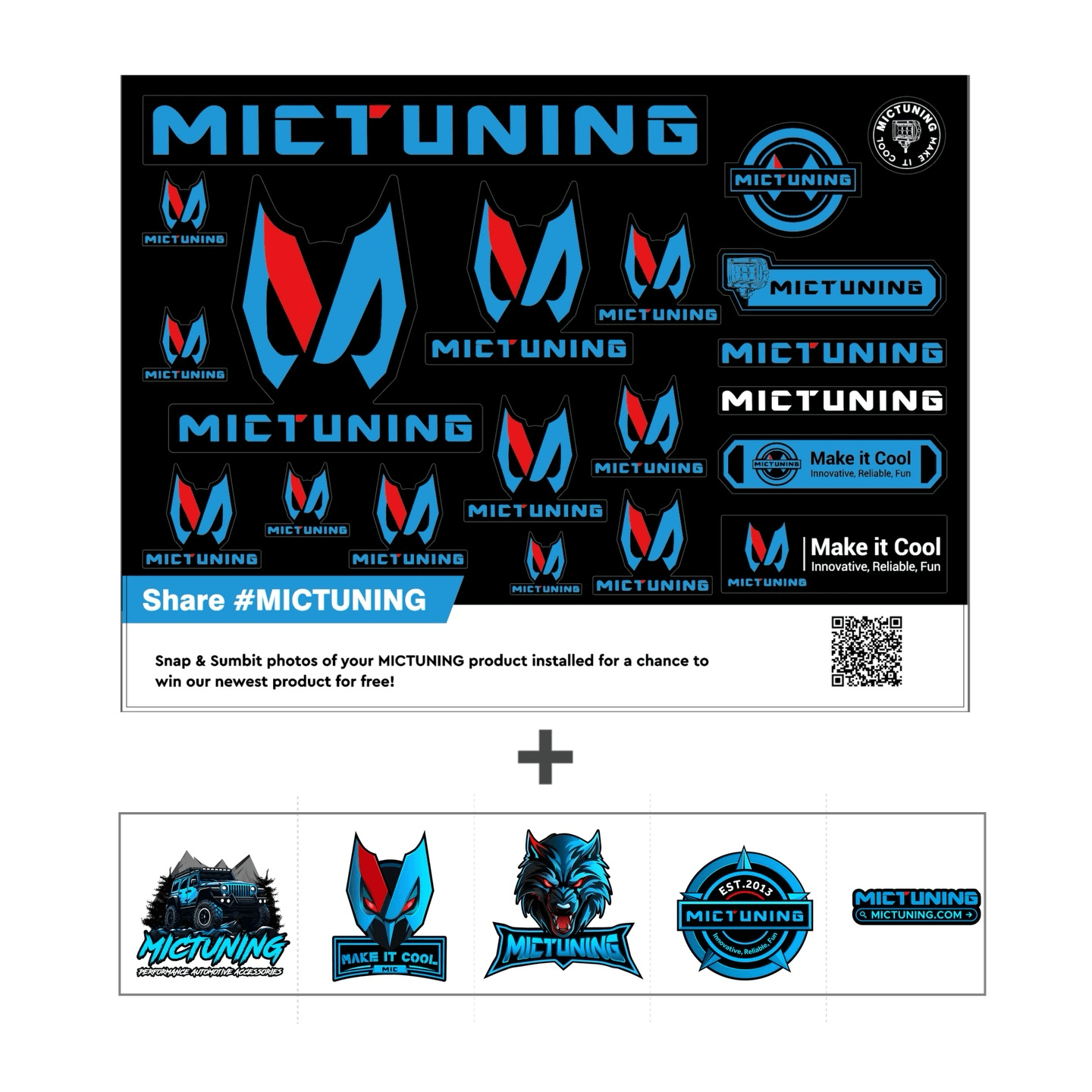 Mictuning High Quality Designed Stickers/Decals