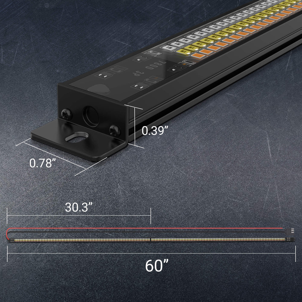 Foldable Tailgate Light Bar 3 Rows Light Strip For Truck SUV Car ...