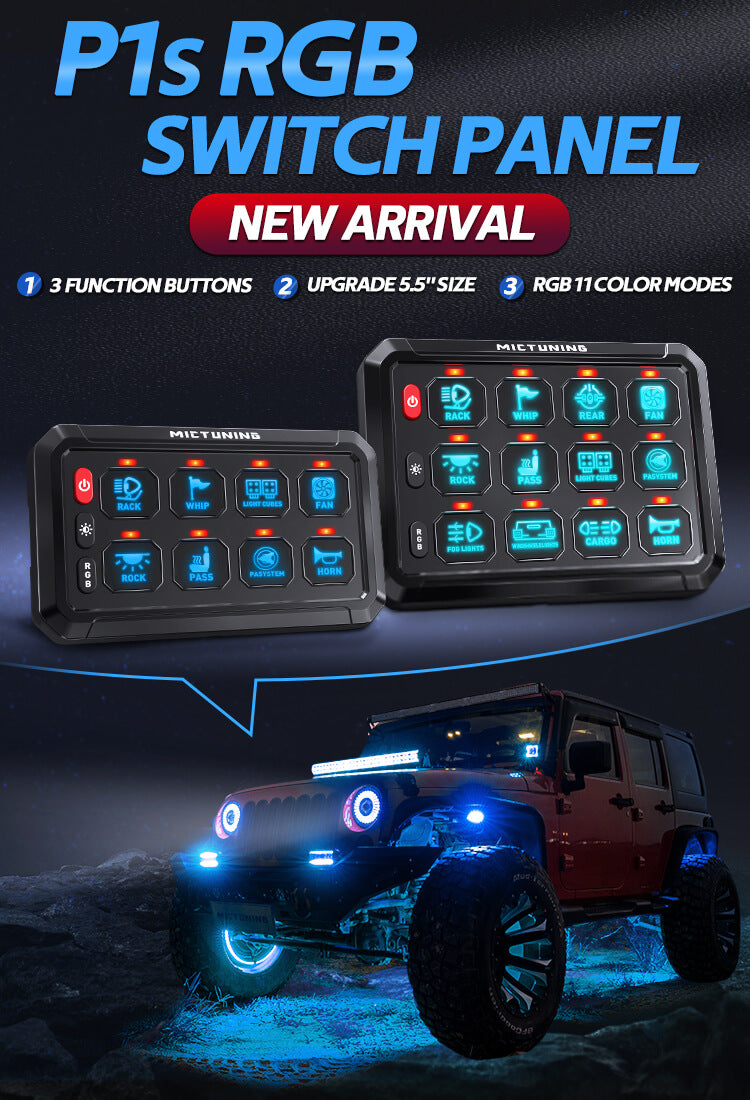 MICTUNING INC RGBW Rock Light ,LED Light Bar ,Auto Accessories,Online